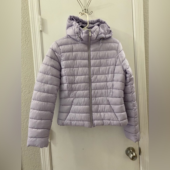 Zara | Jackets & Coats | Zara Lilac Puffer Jacket | Poshmark